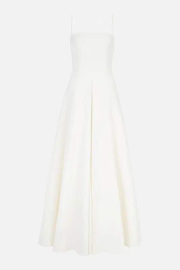 EMILIA WICKSTEAD Oceana Maxi Dress In Wool Crepe