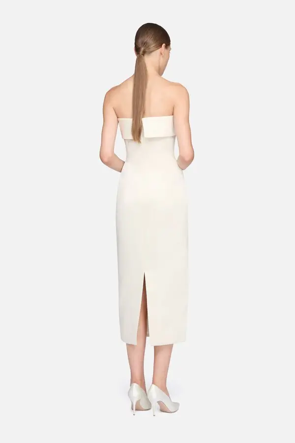 EMILIA WICKSTEAD Keeley Strapless Duchess Satin Bridal Dress