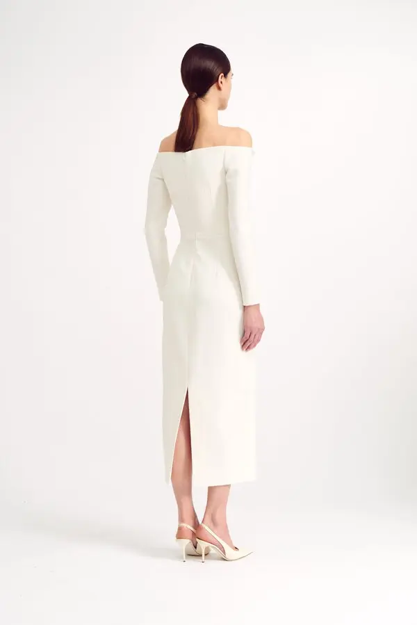 EMILIA WICKSTEAD Birch Dress In Textured Cloque
