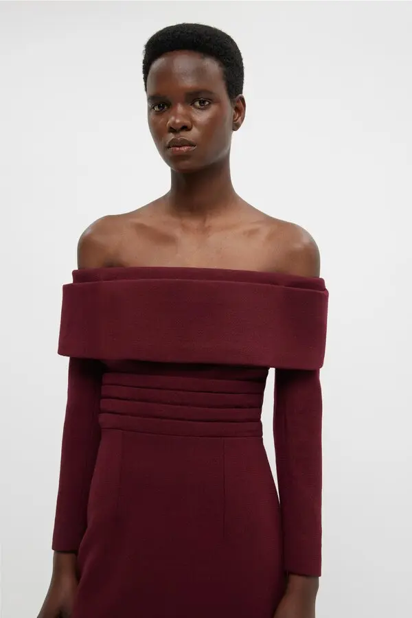 EMILIA WICKSTEAD Off-the-shoulder Maxi Dress With Train