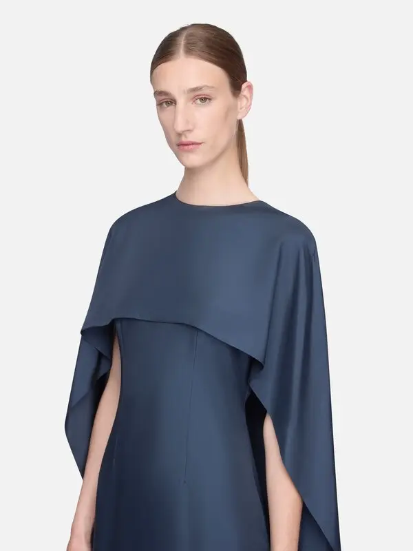 EMILIA WICKSTEAD Alphonse Silk Cape Dress