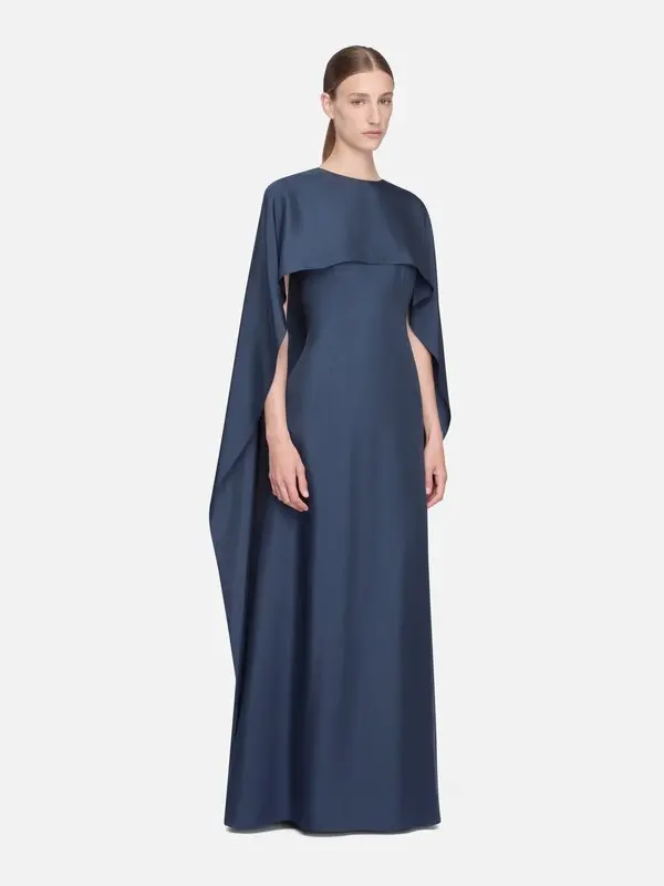 EMILIA WICKSTEAD Alphonse Silk Cape Dress