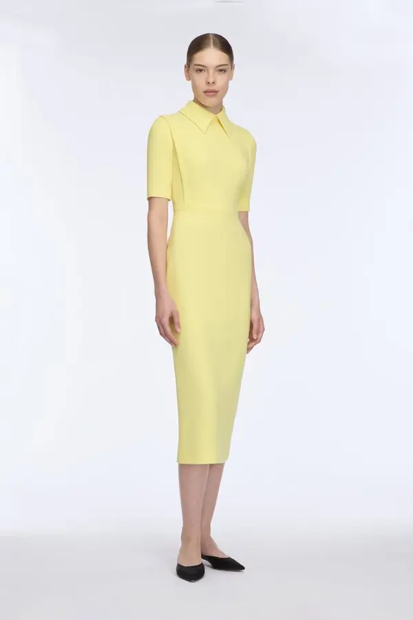EMILIA WICKSTEAD Valletta Dress In Wool Crepe