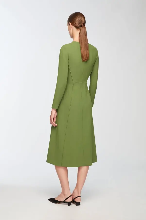 EMILIA WICKSTEAD Collinson Dress In Wool Crepe