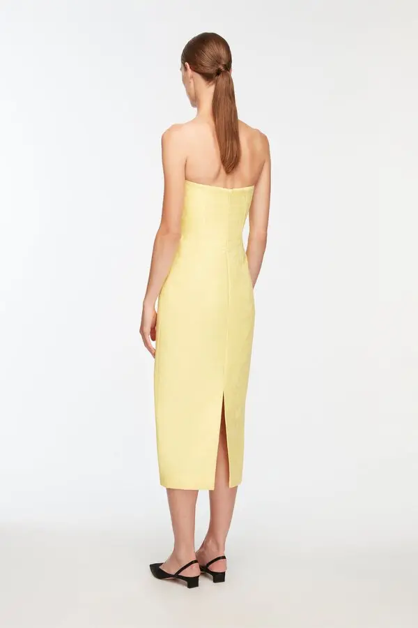 EMILIA WICKSTEAD Hailee Dress In Moiré Mikado