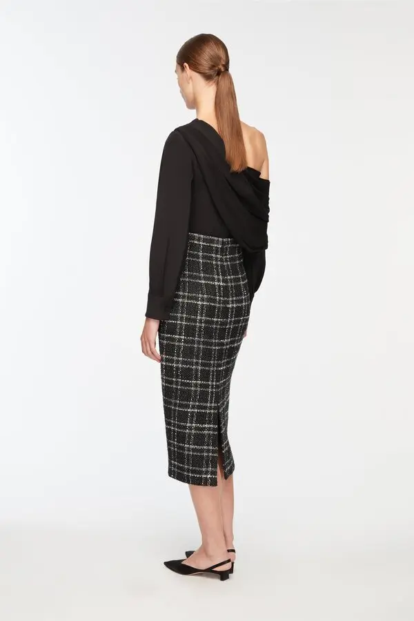 EMILIA WICKSTEAD Asymmetric One-shoulder Silk Crepe De Chine Top