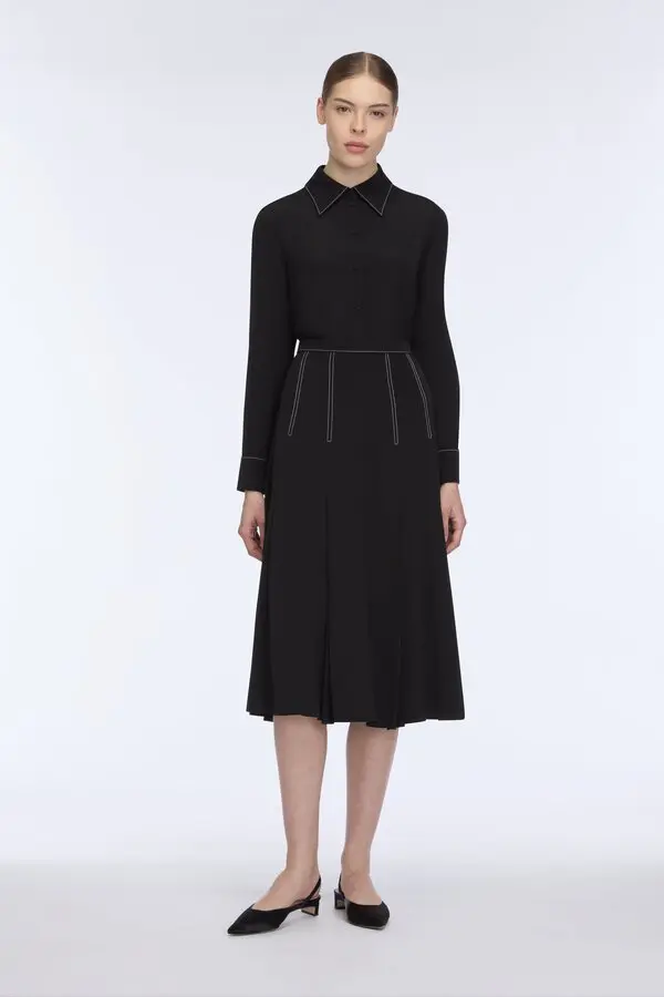 EMILIA WICKSTEAD Silk Crepe De Chine Top
