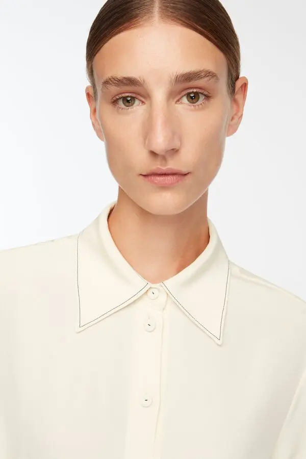 EMILIA WICKSTEAD Silk Crepe De Chine Button-down Shirt