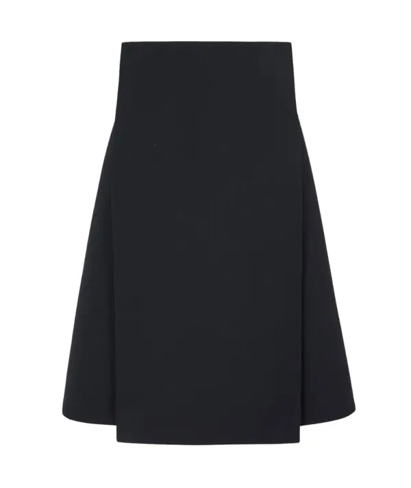 EMILIA WICKSTEAD Birdseye Suiting Skirt - Black