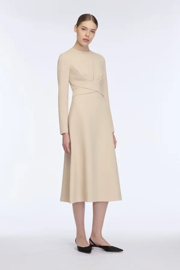 EMILIA WICKSTEAD Elta Dress In Single Wool Crepe