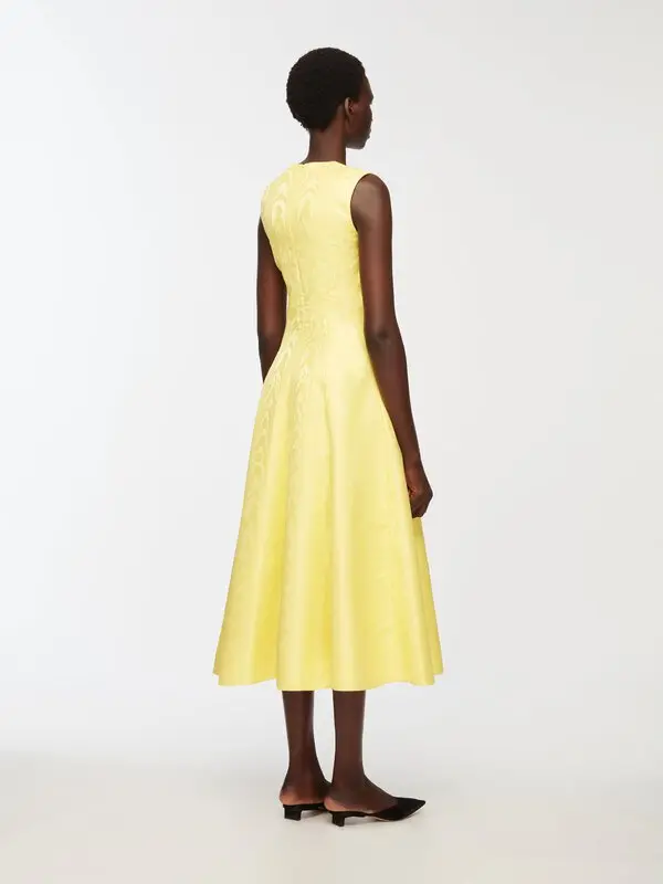 EMILIA WICKSTEAD Mara Dress In Moiré Mikado