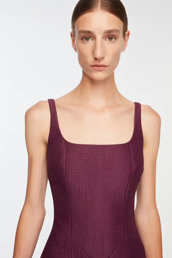 EMILIA WICKSTEAD Letisha Dress In Needle Punch Satin