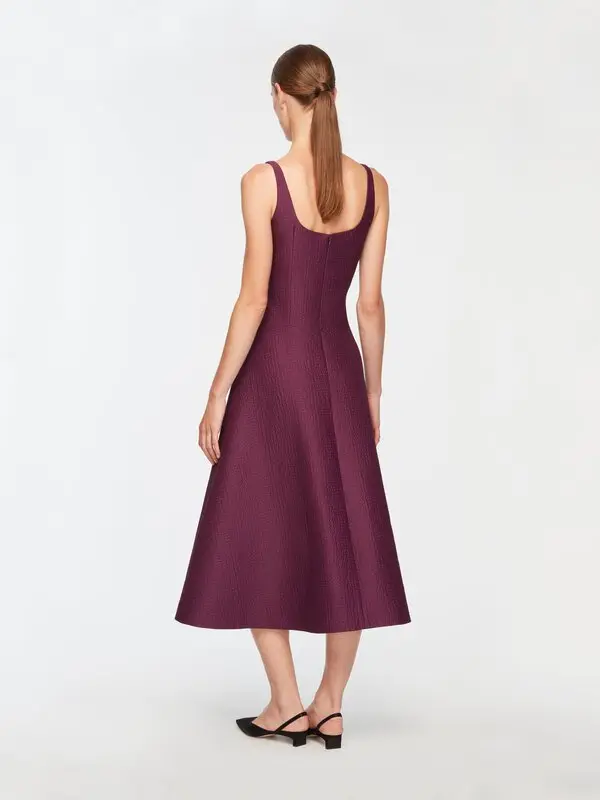 EMILIA WICKSTEAD Letisha Dress In Needle Punch Satin