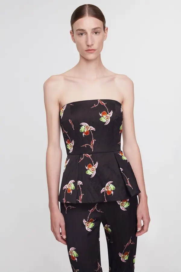EMILIA WICKSTEAD Jadiel Top In Satin