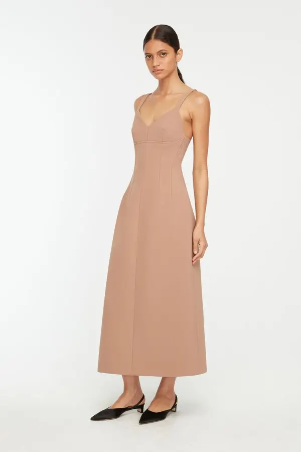 EMILIA WICKSTEAD Ezekeil Dress In Birdseye Suiting
