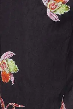 EMILIA WICKSTEAD Miggy Crinkle Satin Floral Print Trousers