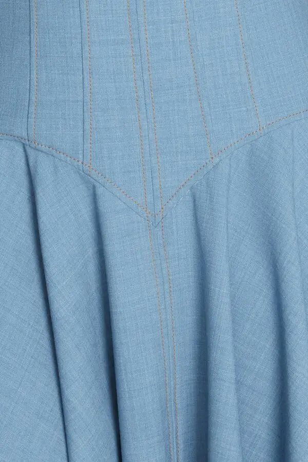 EMILIA WICKSTEAD Harmoni Melange Summer Wool Dress
