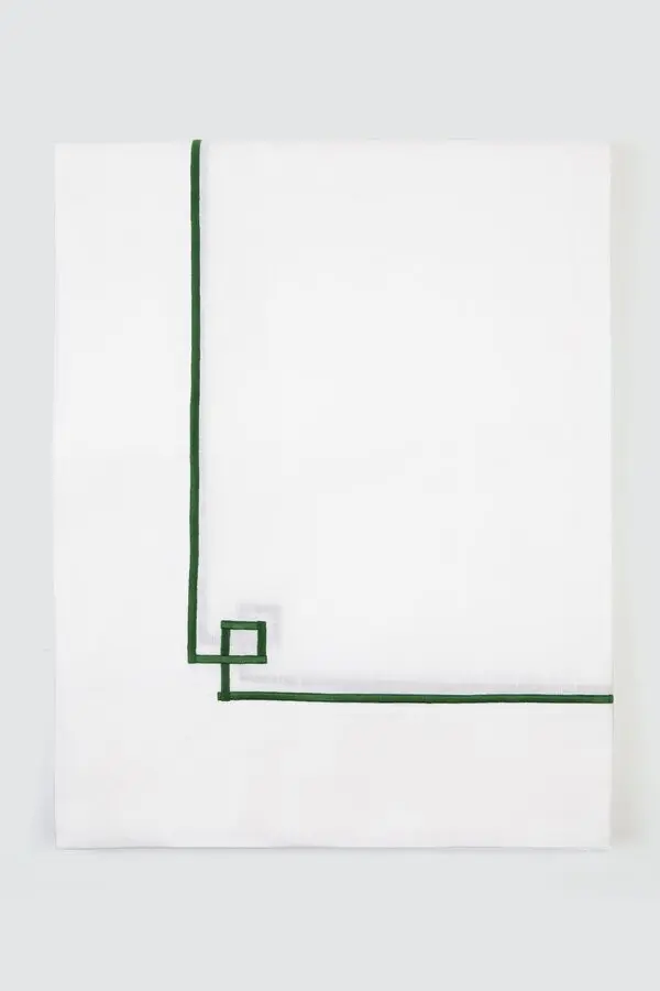 EMILIA WICKSTEAD Printed Signature Linen Table Cloth
