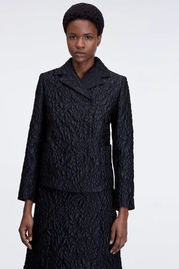 EMILIA WICKSTEAD Feyi Jacket In Textured Double Warp Floral