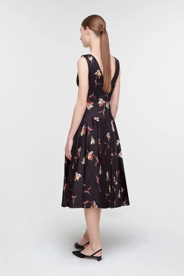 EMILIA WICKSTEAD Nerita Dress In Floral Satin