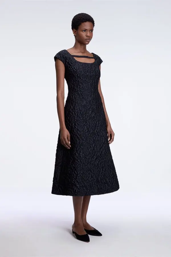 EMILIA WICKSTEAD Pesca Dress In Embossed Cloque