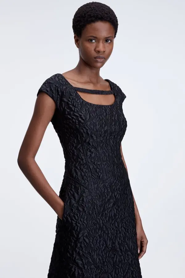 EMILIA WICKSTEAD Pesca Dress In Embossed Cloque