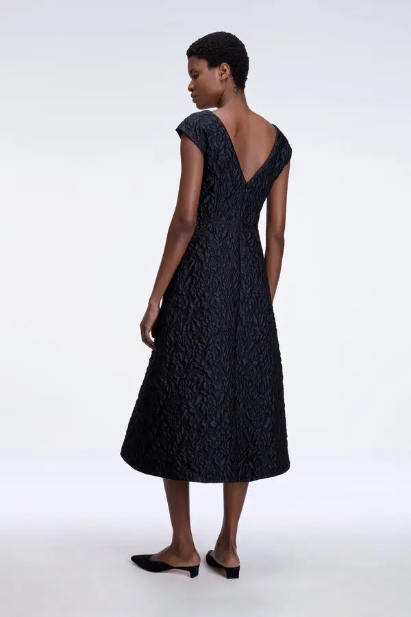 EMILIA WICKSTEAD Pesca Dress In Embossed Cloque