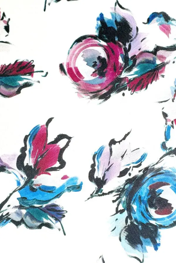 EMILIA WICKSTEAD Floral Print Genzianella Sateen Rumi Dress - Blue