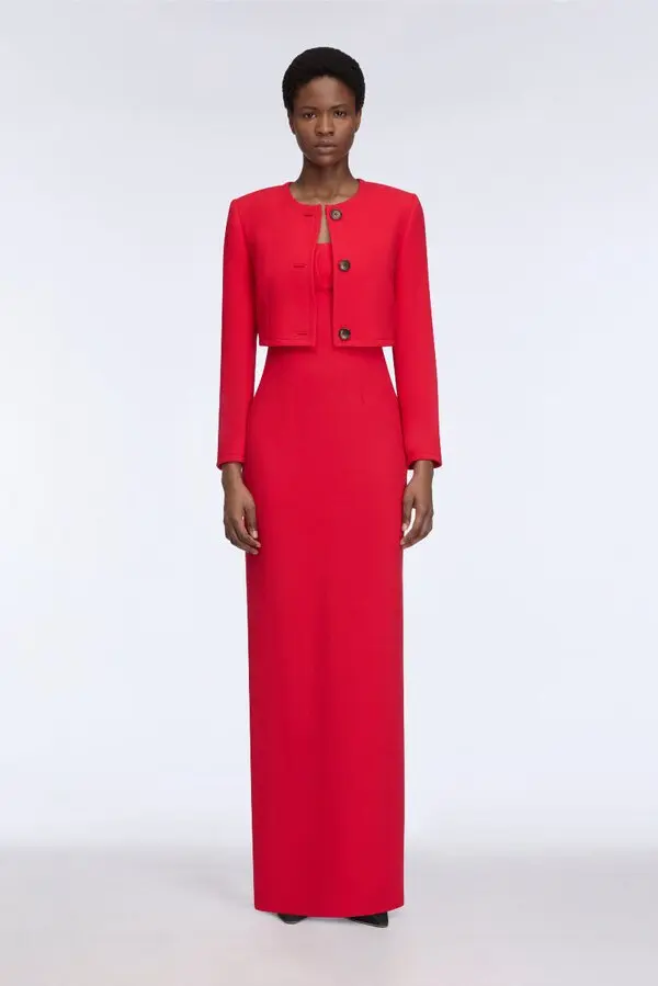EMILIA WICKSTEAD Lizette Jacket In Single Wool Crepe