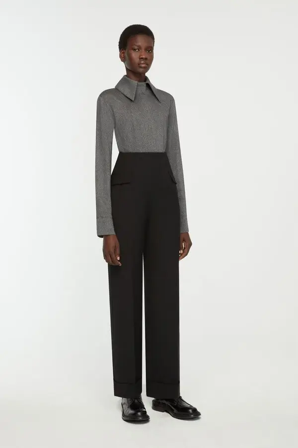 EMILIA WICKSTEAD Brissa Trousers In Birdseye Suiting