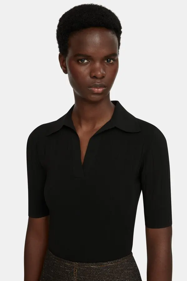 EMILIA WICKSTEAD Dune Fitted Polo Top