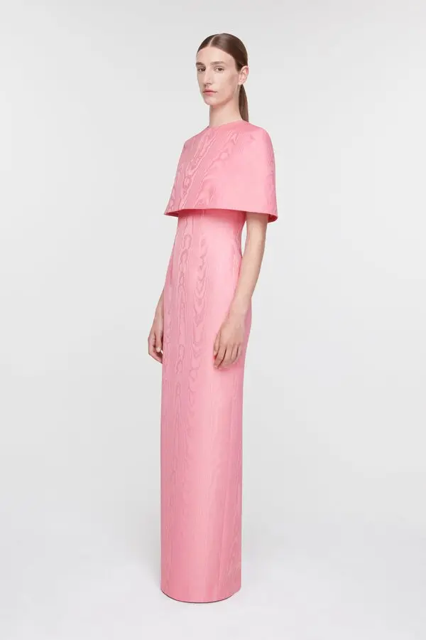 EMILIA WICKSTEAD Virginie Cape In Moire Mikado