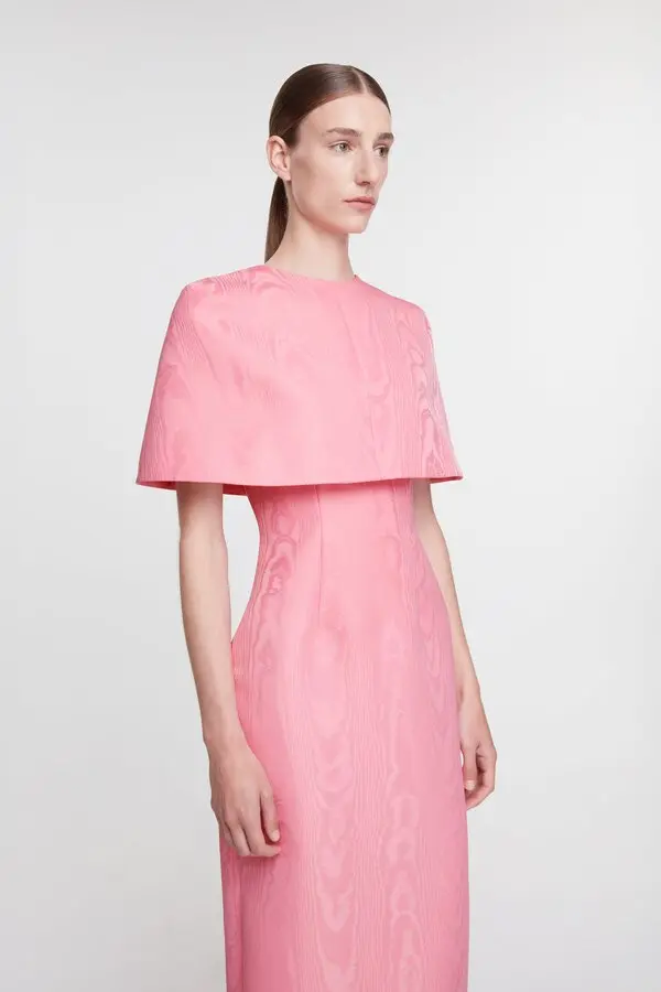 EMILIA WICKSTEAD Virginie Cape In Moire Mikado