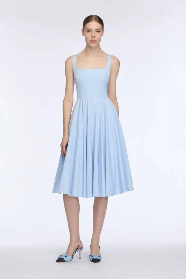 EMILIA WICKSTEAD Nikush Dress In Icy Denim