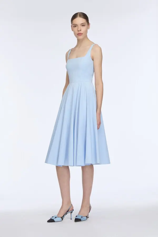 EMILIA WICKSTEAD Nikush Dress In Icy Denim