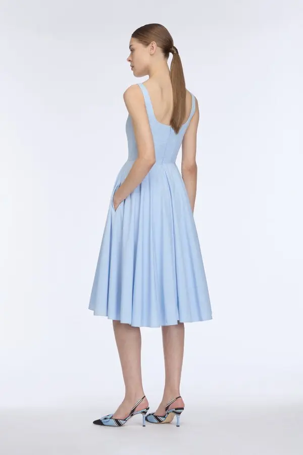 EMILIA WICKSTEAD Nikush Dress In Icy Denim