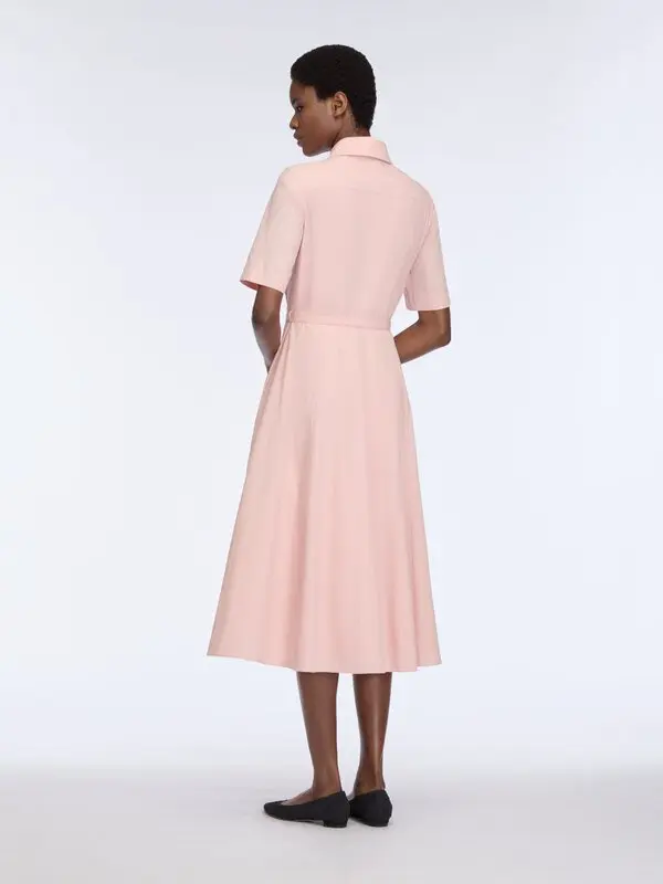 EMILIA WICKSTEAD Rubie Dress In Light Cotton Poplin - Pink