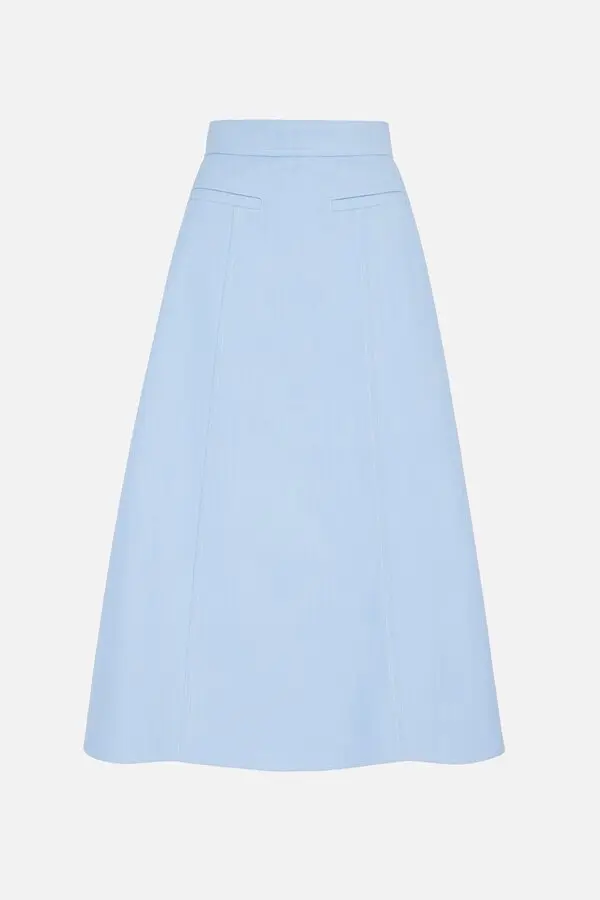 EMILIA WICKSTEAD Wilder A-line Skirt - Blue