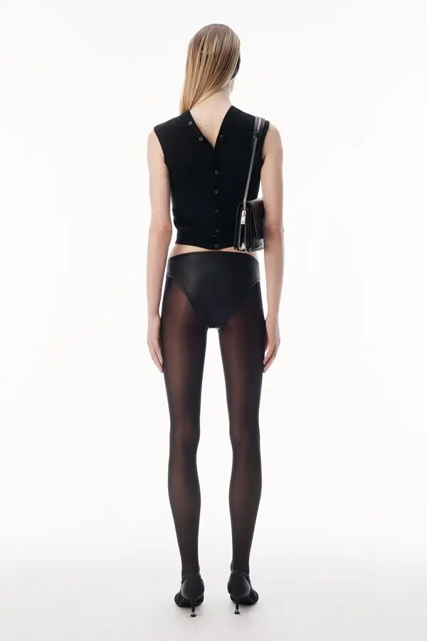 Alexander Wang Continuous Placket Tank Top Cardigan