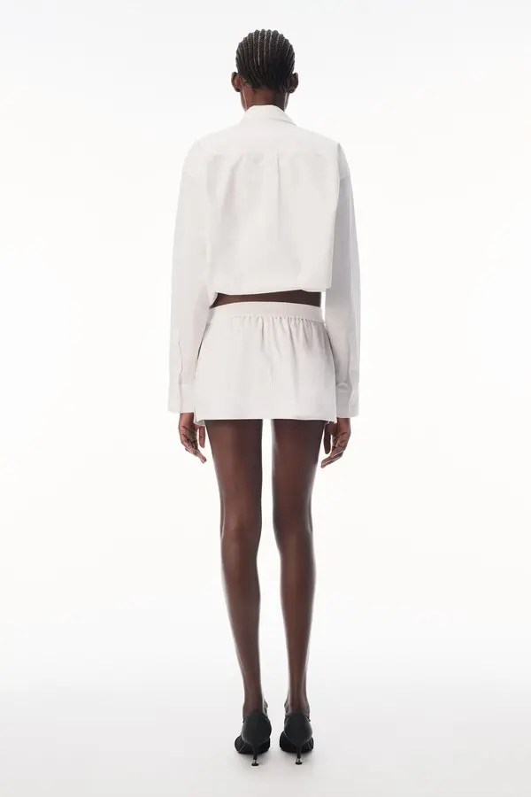 Alexander Wang Gathered Button Down Shirt With Tank