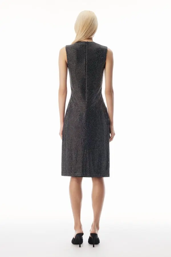 Alexander Wang Crystal Hotfix Mid-rise Mini Skort