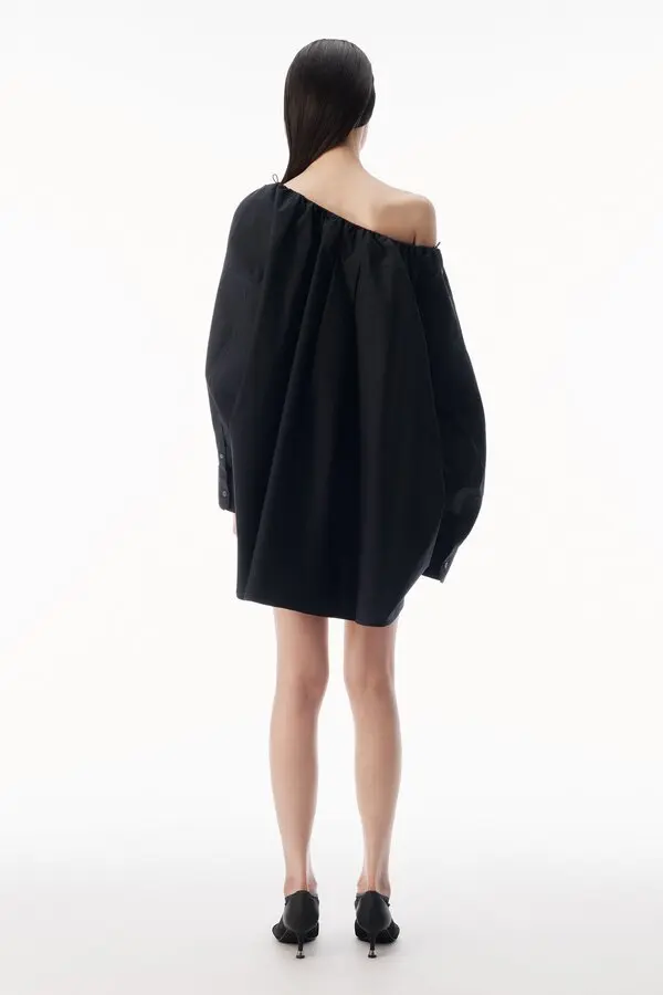 Alexander Wang Bungee Scoop Neck Mini Shirt Dress