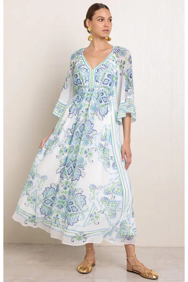 Hale Bob Berenice Maxi Dress - Blue