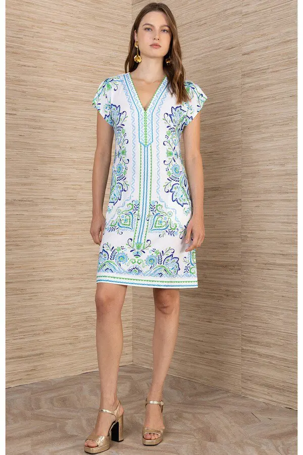 Hale Bob Blanca Jersey Dress - Blue