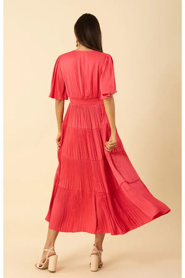 Hale Bob Angie Charmeuse Maxi Dress - Blue