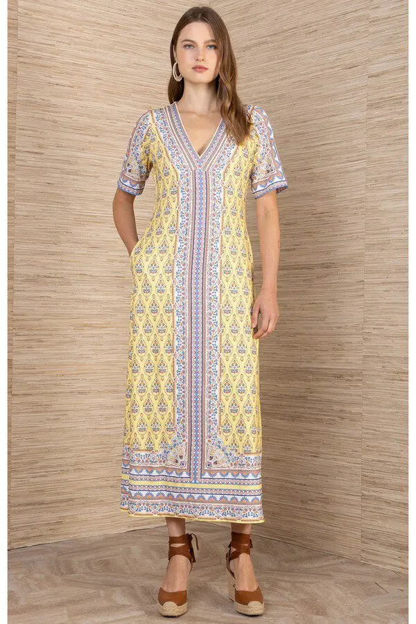 Hale Bob Bruna Jersey Dress - Yellow