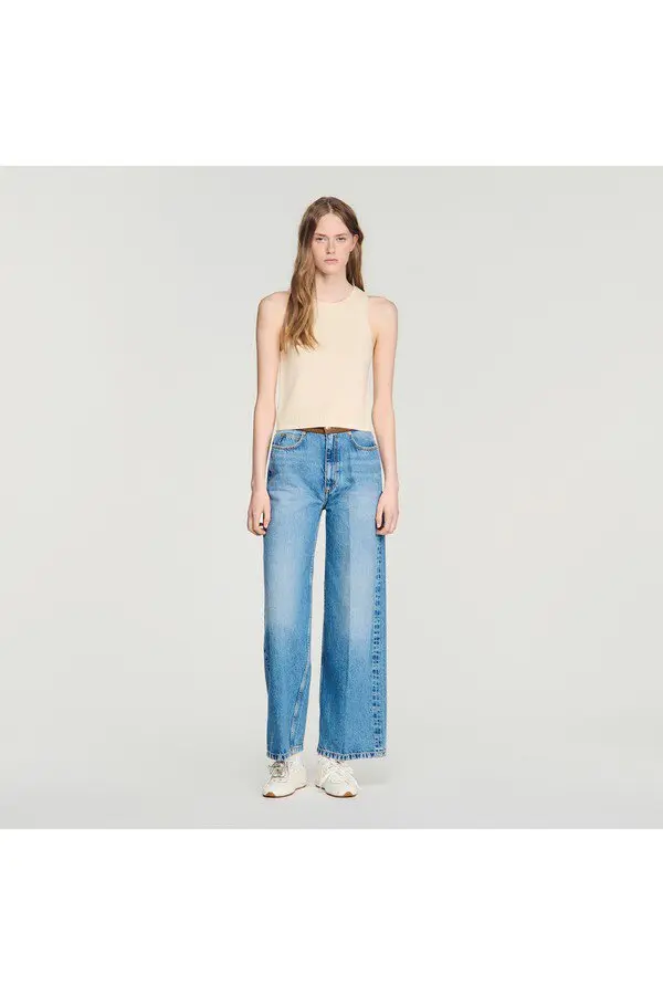Sandro Sleeveless Fine Knit Vest