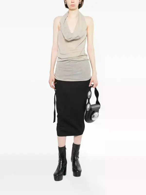 Rick Owens Sunburn Halter Tank Top - Grey