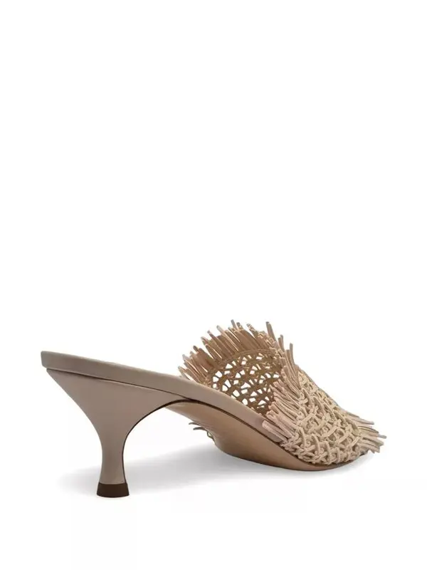Casadei Fringe Detail Heeled Sandals