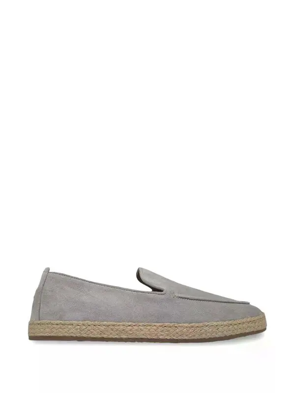 HENDERSON BARACCO Suede Espadrille Loafers - Grey